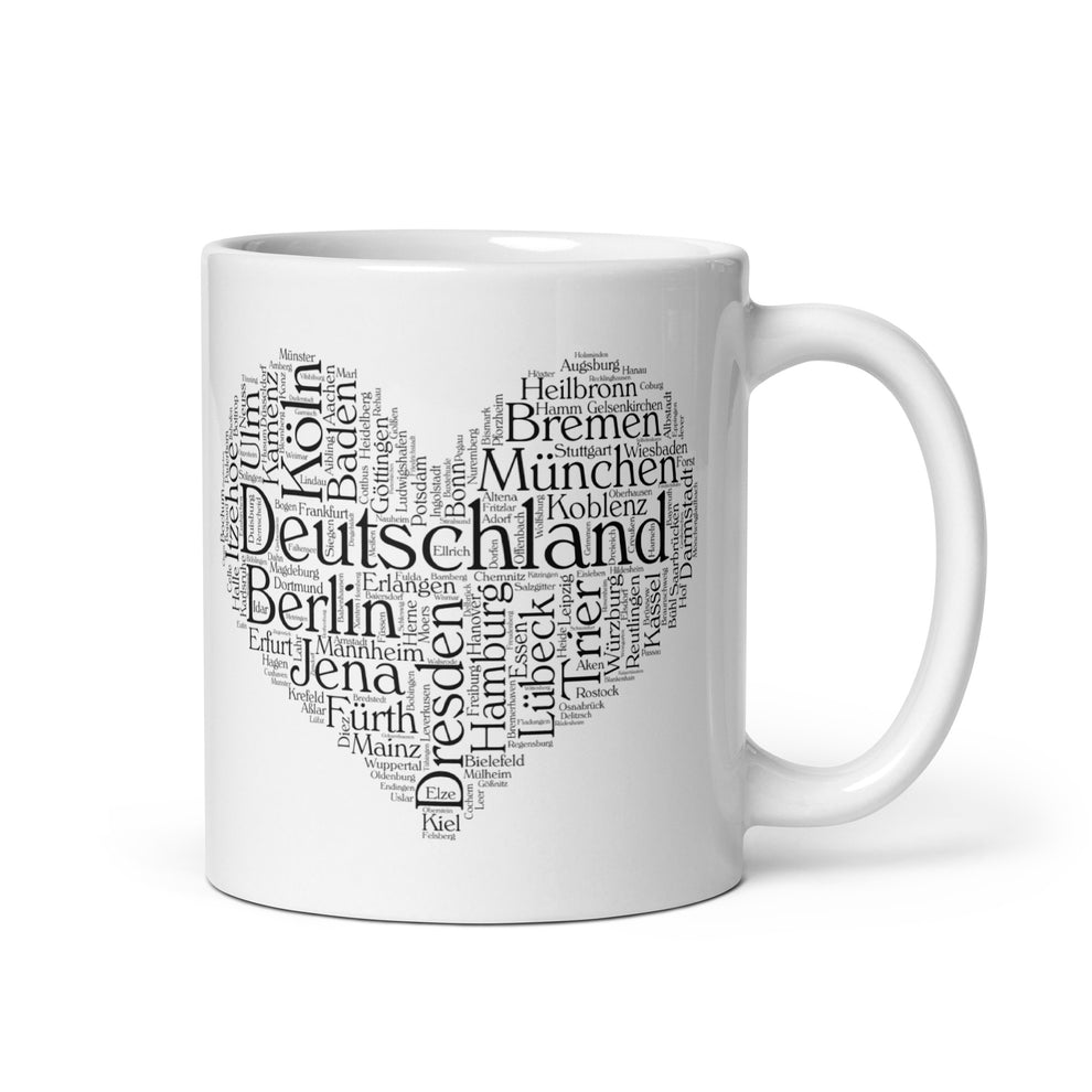 German Cities Word Art Mug – Just Like Oma Shop